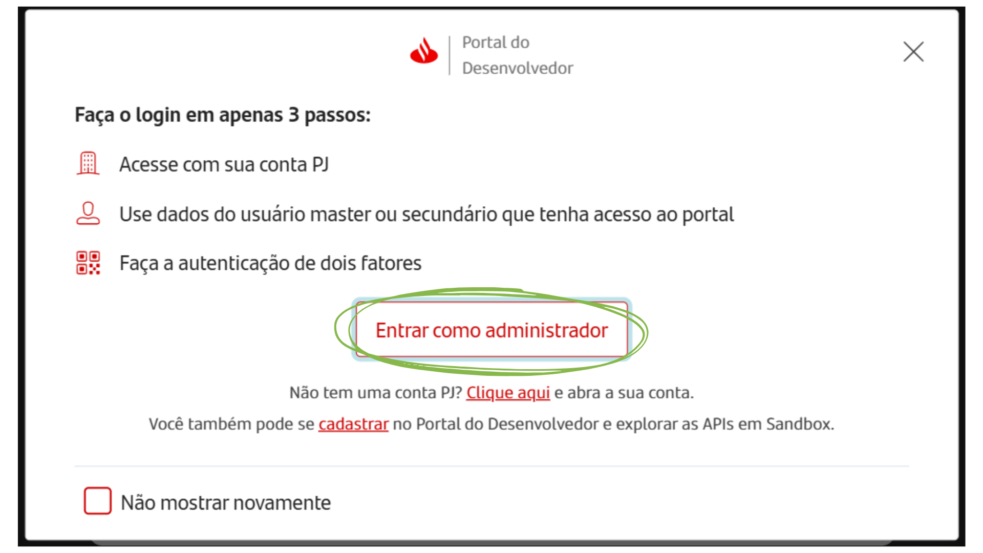 tutorial santander - ConferePix